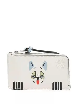 Loewe Cat-print Cardholder - Neutrals