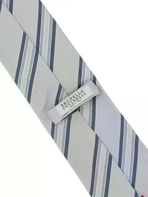 Brunello Cucinelli Diagonal-stripe Silk Tie