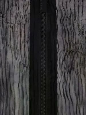 Issey Miyake Pleated Semi-sheer Cardigan