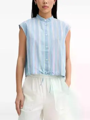 Marc O'polo Striped Drawstring-hem Top