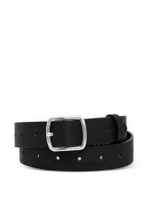 Marc O'polo Debossed-logo Leather Belt - Black