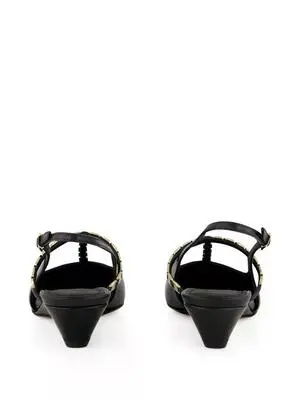 FERRAGAMO Ardea Chain-link Slingback Pumps
