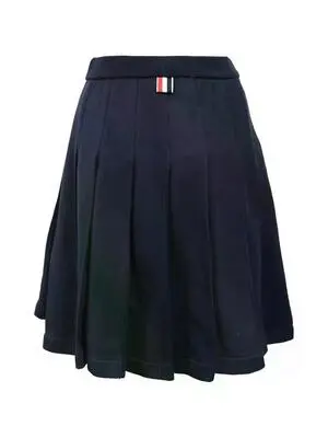 Thom Browne Pleated Loopback Jersey Skirt