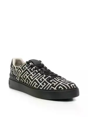 Balmain Monogram Logo-embossed Sneakers