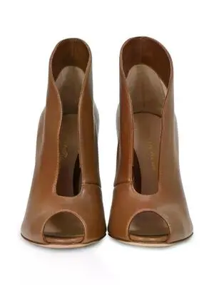 GIANVITO ROSSI Vamp Peep-toe Ankle Boots