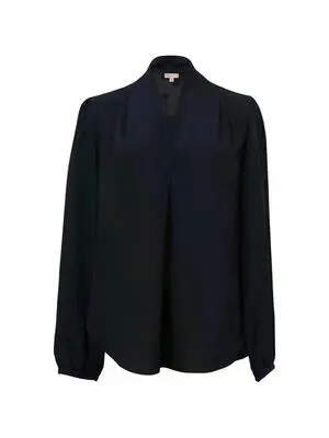 Michael Kors Pleated V-neck Blouse