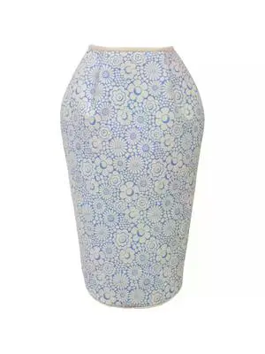 Thom Browne Floral Print Lantern Skirt