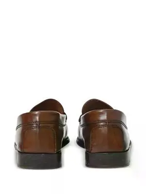 TOD'S Logo-embossed Polished Loafers
