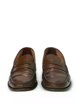 TOD'S Logo-embossed Polished Loafers