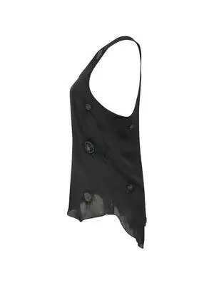 Adam Lippes Beaded Embroidered Sleeveless Top
