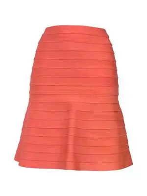 Herve Leger Bandage Flare-hem Skirt