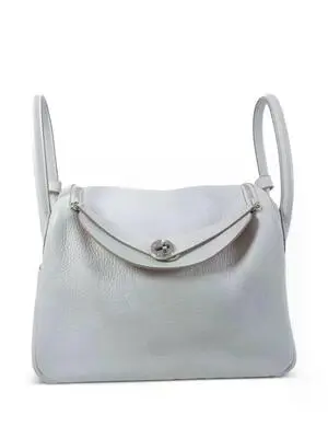 Hermès Lindy 30 Leather Tote Bag - Grey