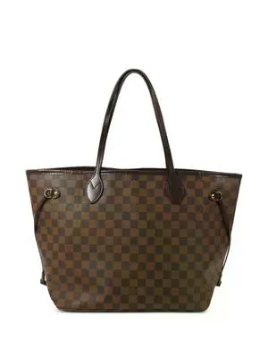 LOUIS VUITTON Damier Canvas Neverfull Mm Tote Bag