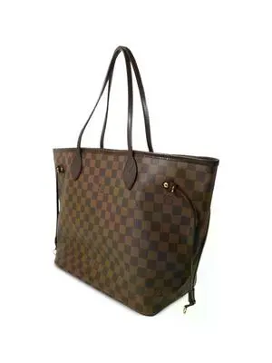 LOUIS VUITTON Damier Canvas Neverfull Mm Tote Bag