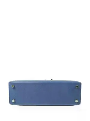 Hermès 23 Verrou Leather Shoulder Bag - Blue