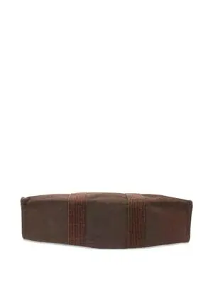 Hermès Mm Her Line Canvas Tote Bag - Brown