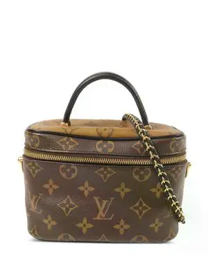LOUIS VUITTON Monogram Reverse Canvas Pm Vanity Tote Bag