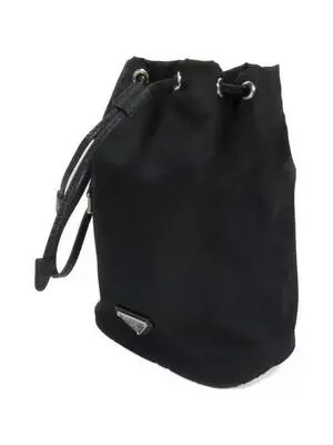 Prada Re-nylon Pouch Clutch Bag - Black