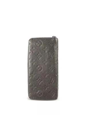 LOUIS VUITTON Monogram Taurillon Zippy Wallet - Black