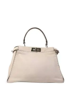 Fendi Medium Peekaboo Shoulder Bag - Neutrals
