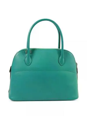 Hermès Bolide 27 Leather Tote Bag - Blue