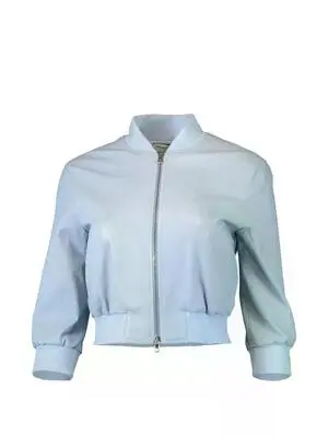 SUSAN BENDER Leather Bomber Jacket
