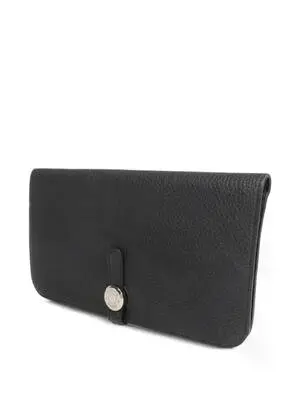 Hermès Dogon Gm Leather Wallet - Black