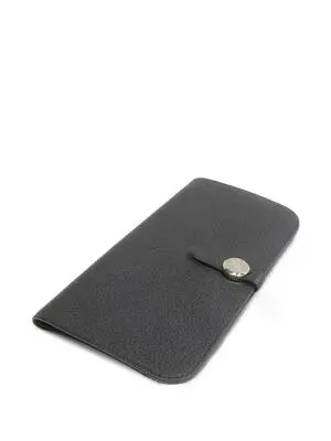 Hermès Dogon Gm Leather Wallet - Black
