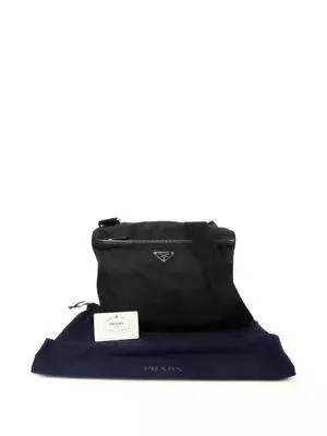 Prada Logo-plaque Shoulder Bag