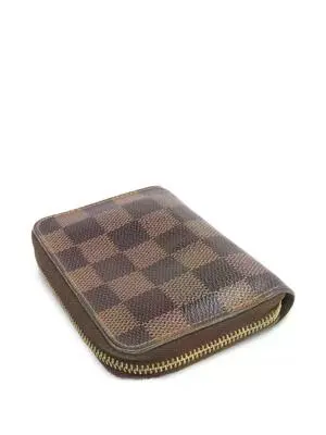 LOUIS VUITTON Damier Ebene Zippy Coin Purse - Brown