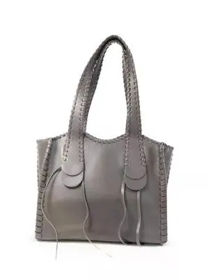 Chloé Mony Whipstitch Tote Bag - Grey