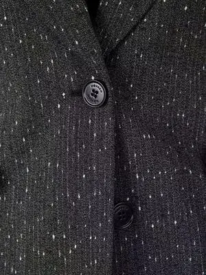 Alexander McQueen Speckled Knit Single-breasted Blazer