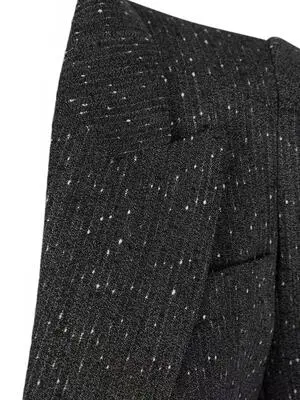 Alexander McQueen Speckled Knit Single-breasted Blazer