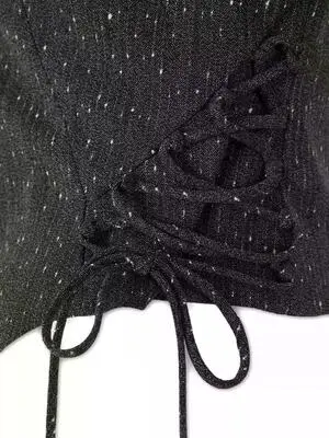 Alexander McQueen Asymmetric Lace-up Vest Top