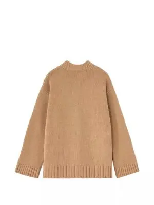 GANNI Cable-knit V-neck Cardigan