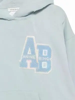ANINE BING Logo Patch Hoodie