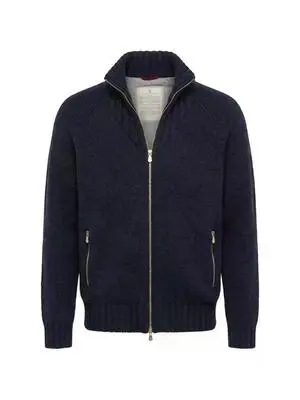 Brunello Cucinelli Chunky Knit Zip-up Cardigan