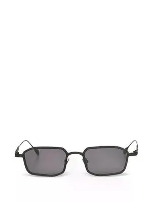CAPOTE Geometric Frame Sunglasses - Black