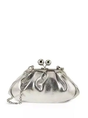 Max Mara Metallic Gathered Shoulder Bag