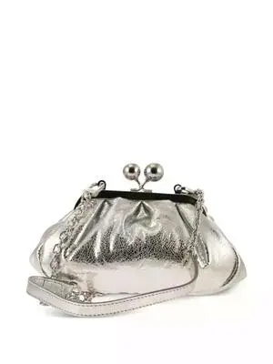 Max Mara Metallic Gathered Shoulder Bag