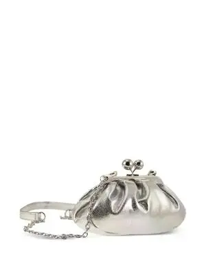 Max Mara Metallic Gathered Shoulder Bag