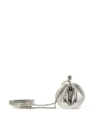 Max Mara Metallic Gathered Shoulder Bag