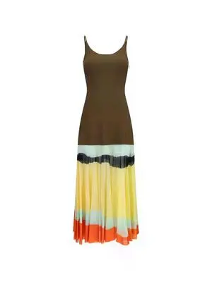 Fendi Horizontal Stripe Maxi Dress