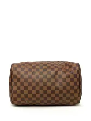 LOUIS VUITTON Damier Ebene Speedy 30 Boston Bag - Brown