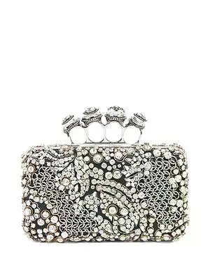 Alexander McQueen Embellished Clutch Bag - Silver