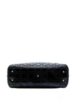 Dior Patent Cannage Lady Soft Shopping Tote Bag