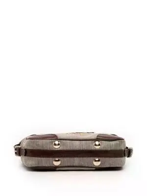 Fendi Embroidered Canvas Squirrel Satchel