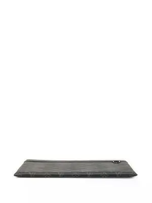 LOUIS VUITTON Monogram Eclipse Discovery Pochette Gm Clutch Bag - Black