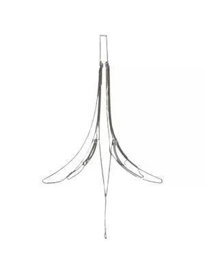 ANN DEMEULEMEESTER Layered Cable-link Necklace With Toggle Fastening - Silver