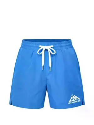 GODMADE Logo Print Swim Shorts